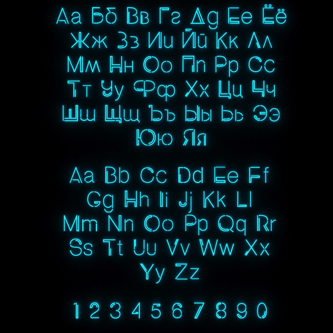 3D Neon Absolute Sans - TurboSquid 1627043