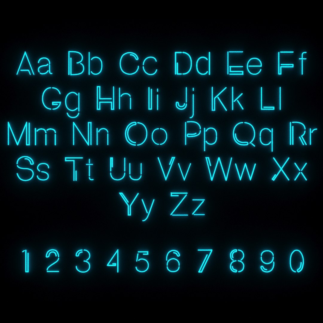 3D Neon Absolute Sans - TurboSquid 1627043
