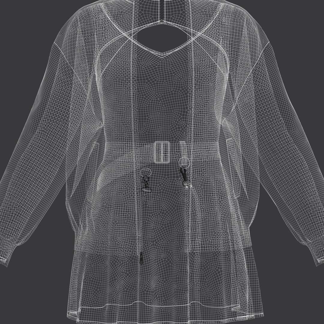 Dress And Jacket Outfit 3D Model - TurboSquid 2246898