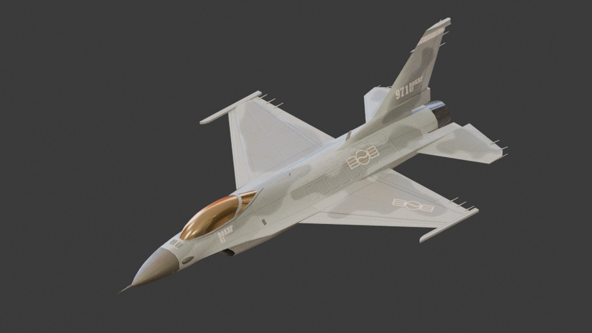 KF-16 3D Model - TurboSquid 2213200