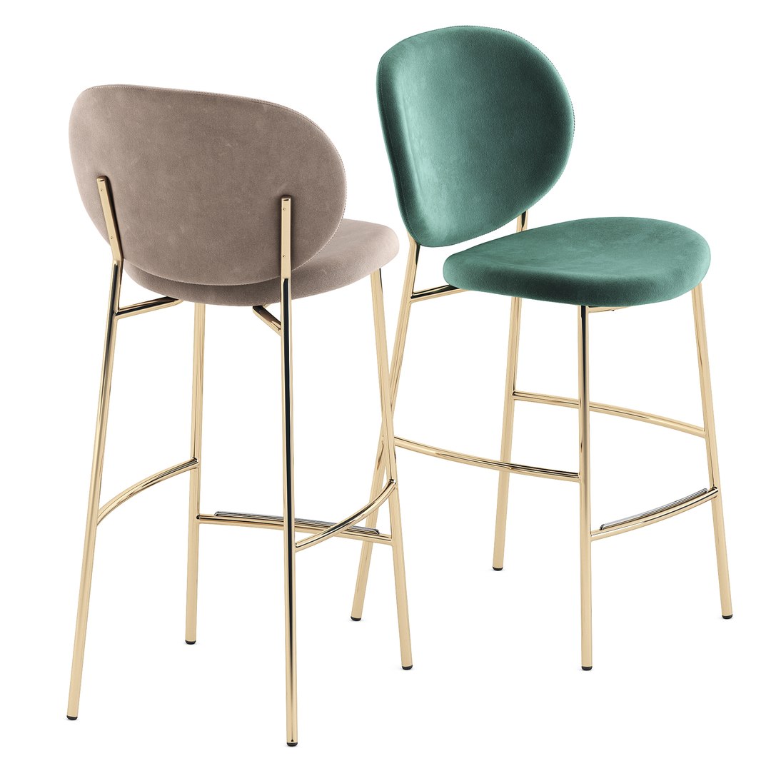 3D Model Ines Bar Stool - TurboSquid 1997829