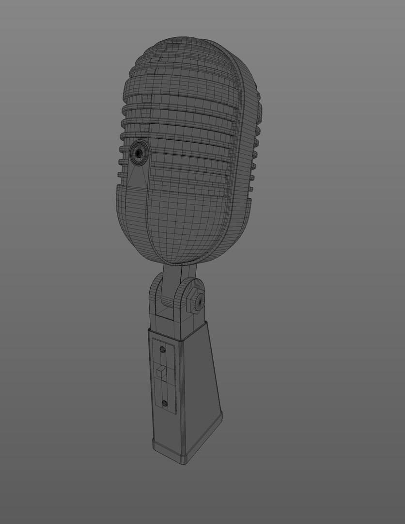 3D Vintage Microphone Model - TurboSquid 2234302