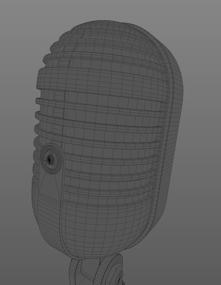 3D Vintage Microphone Model - TurboSquid 2234302