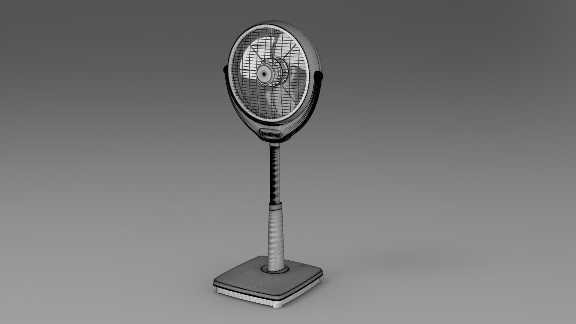 Louver Pedestal Fan Model - TurboSquid 2203210