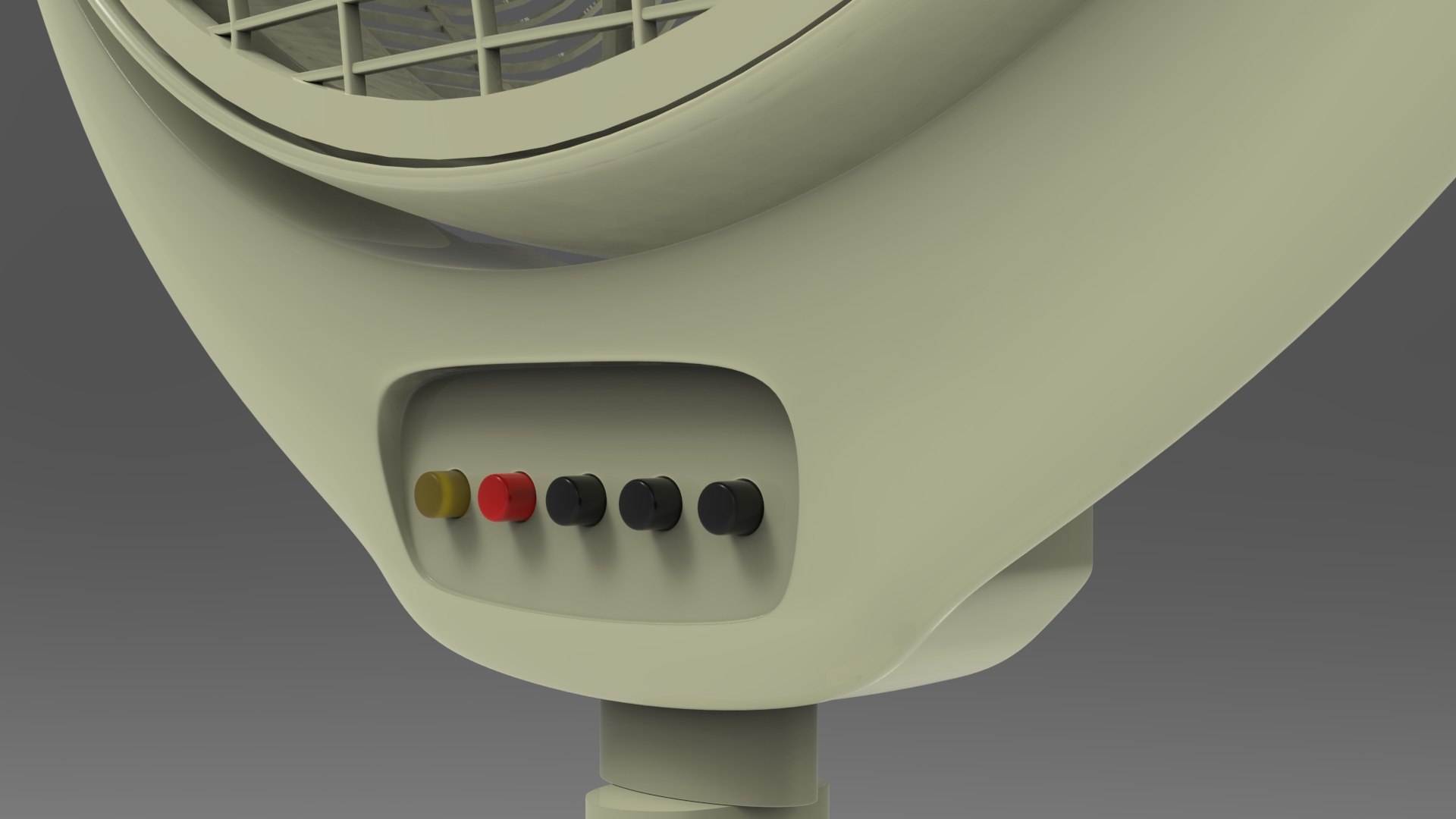Louver Pedestal Fan Model - TurboSquid 2203210