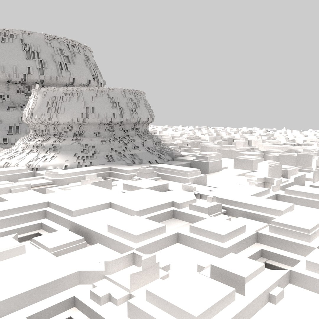 3d simple greeble model