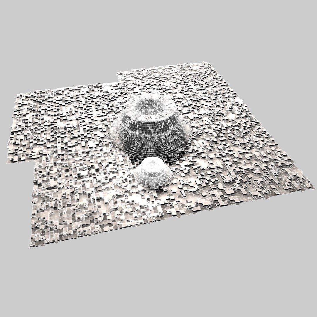 3d simple greeble model