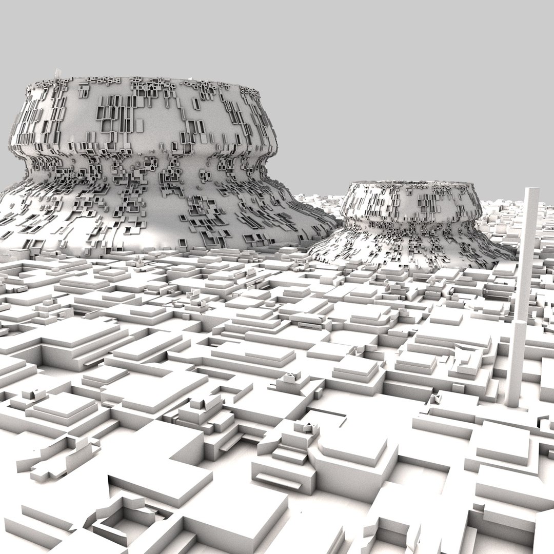 3d simple greeble model