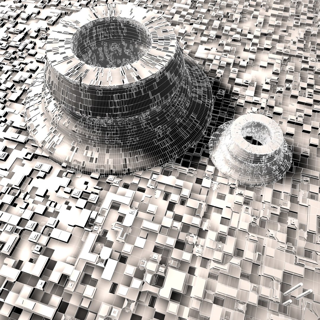 3d simple greeble model