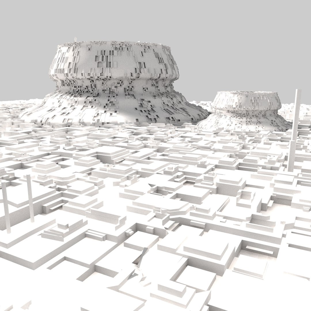 3d simple greeble model