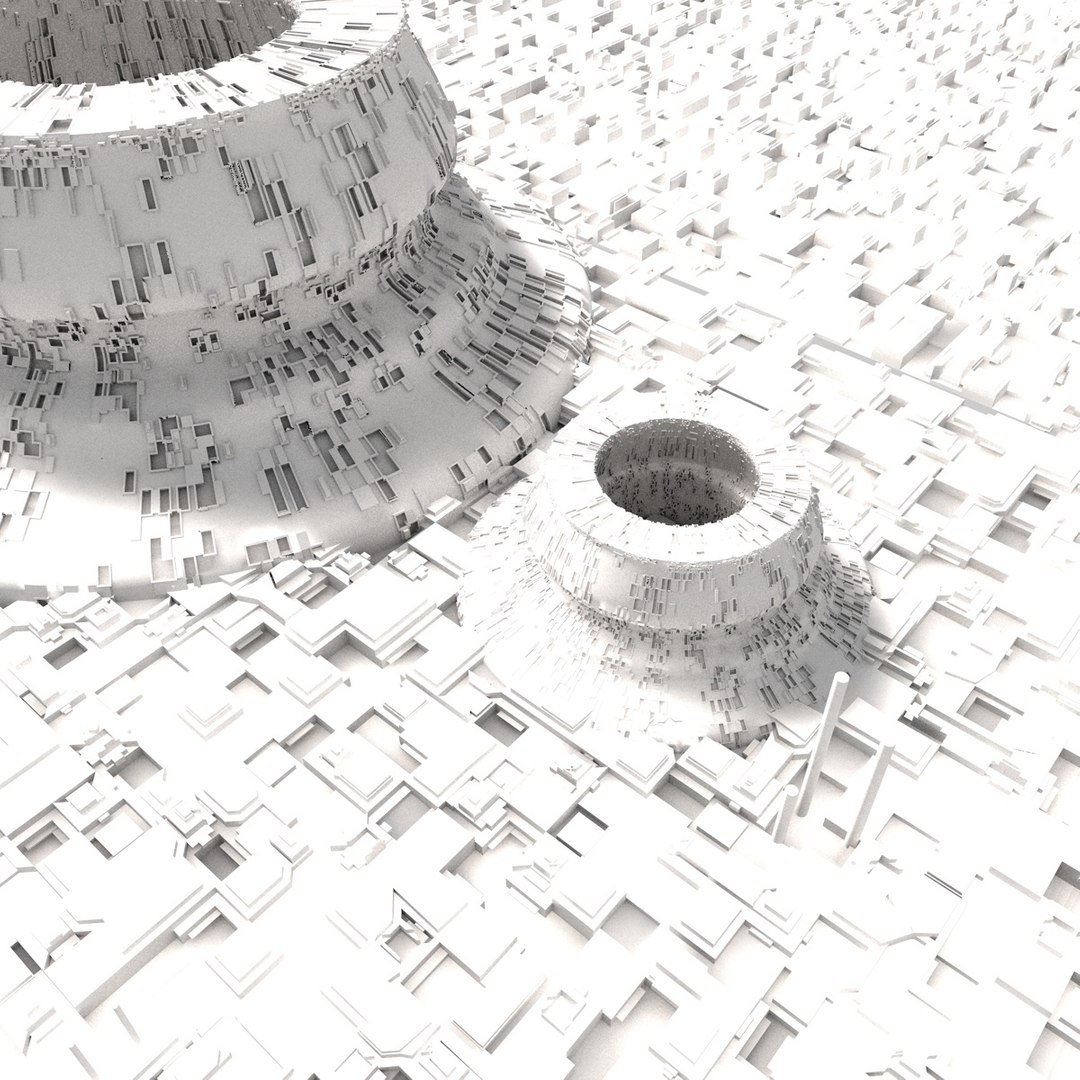 3d simple greeble model