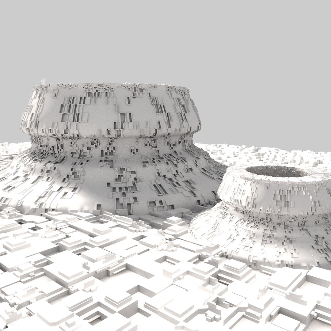 3d simple greeble model
