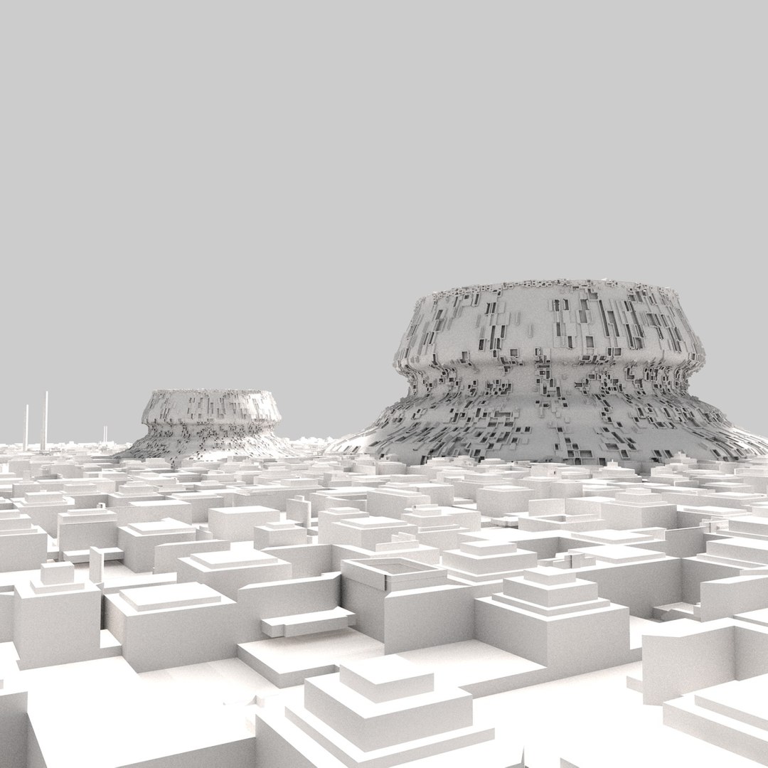 3d simple greeble model