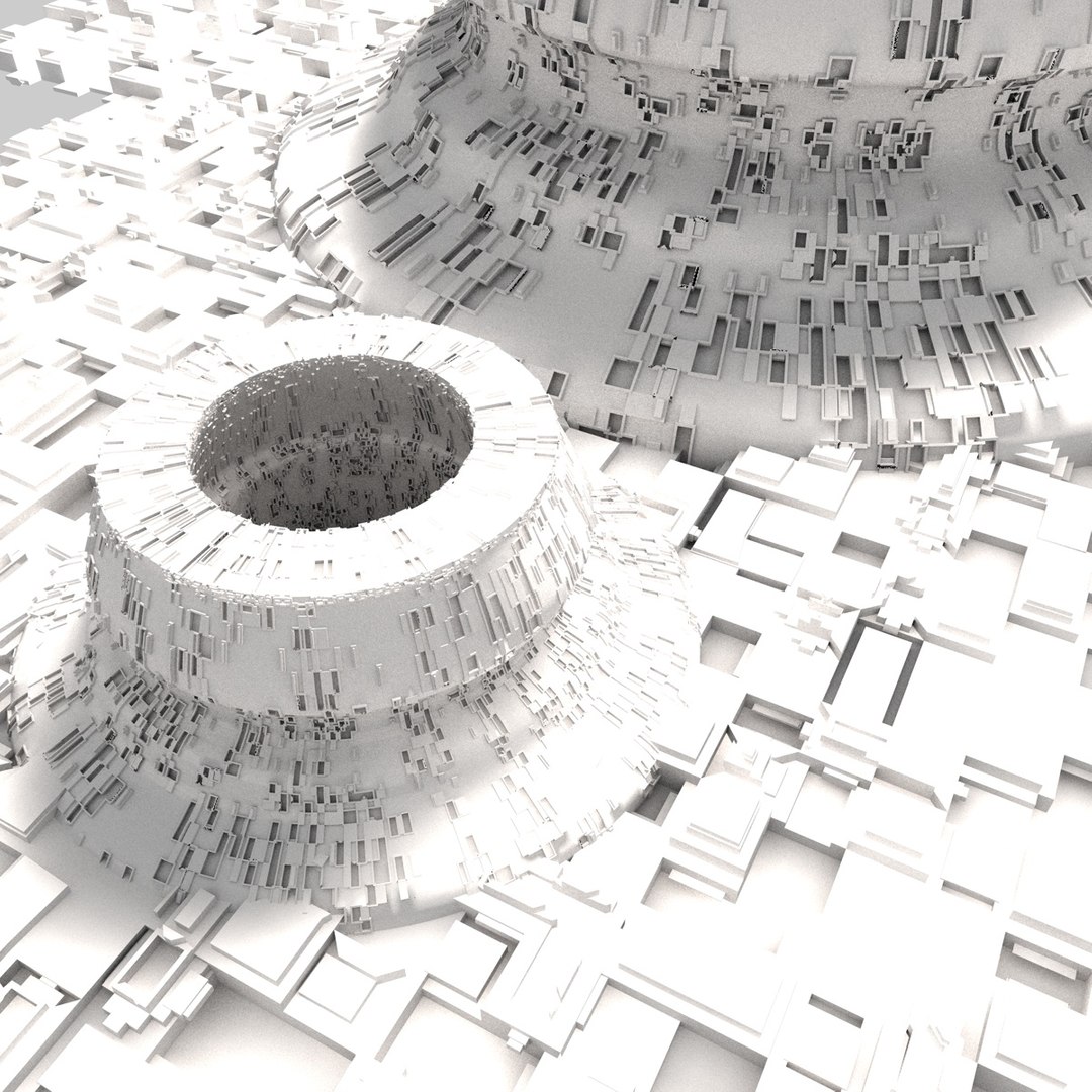 3d simple greeble model