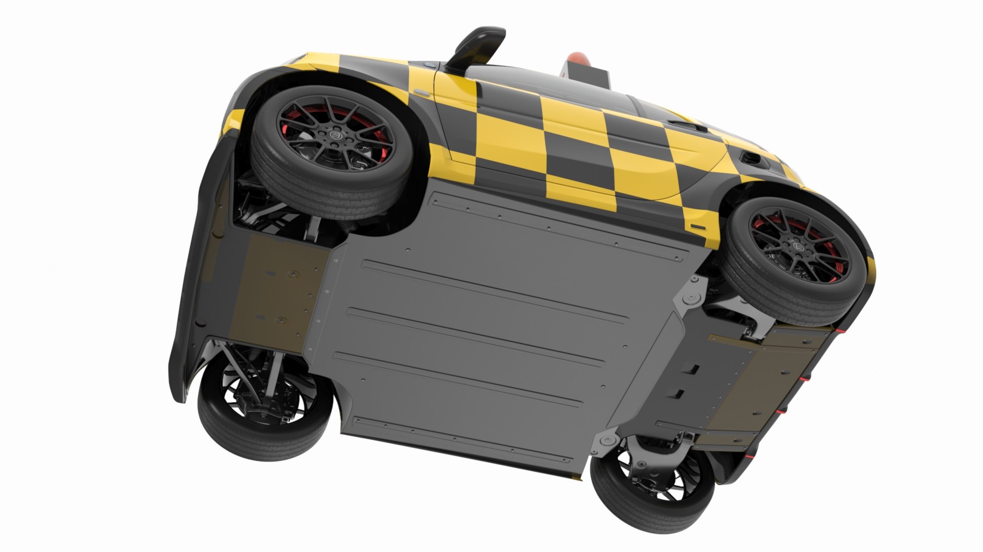 Smart Car Follow Me Airport Vehicle Simplified Model - TurboSquid 2323164