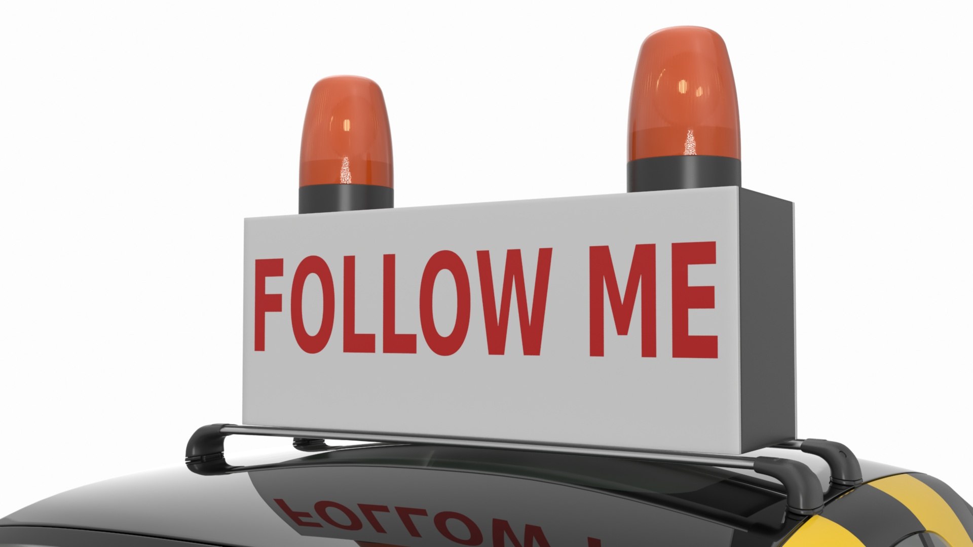 Smart Car Follow Me Airport Vehicle Simplified Model - TurboSquid 2323164