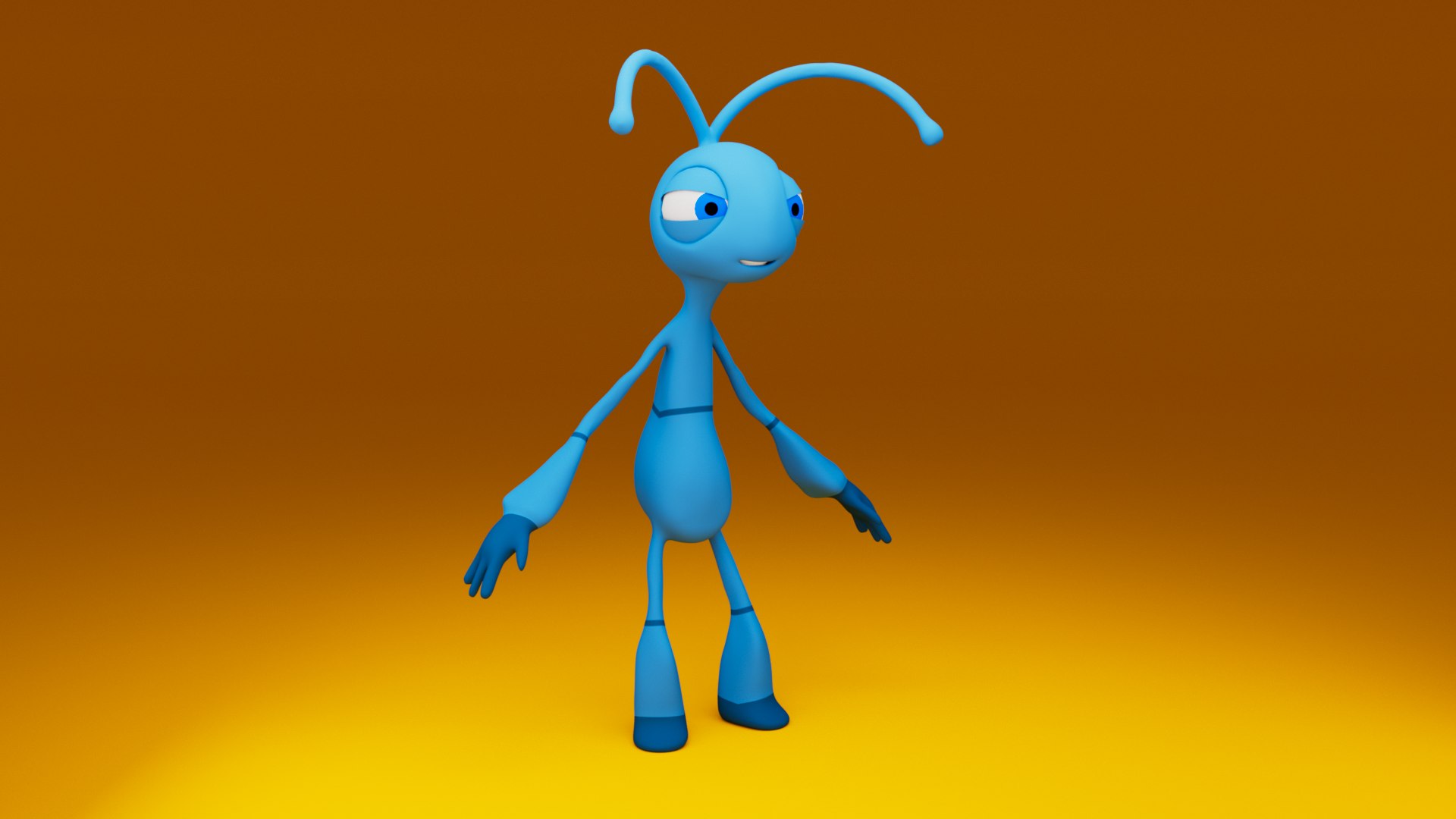 Stylized Cartoon Anthropomorphic Ant 3D Model 3D - TurboSquid 2204490