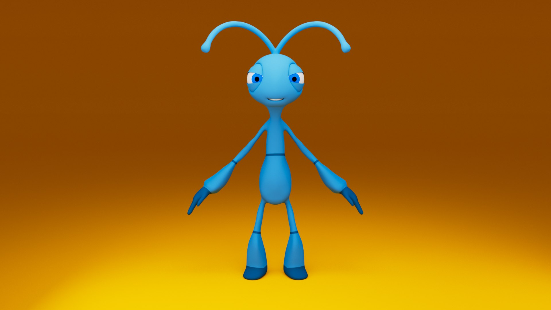 Stylized Cartoon Anthropomorphic Ant 3D Model 3D - TurboSquid 2204490
