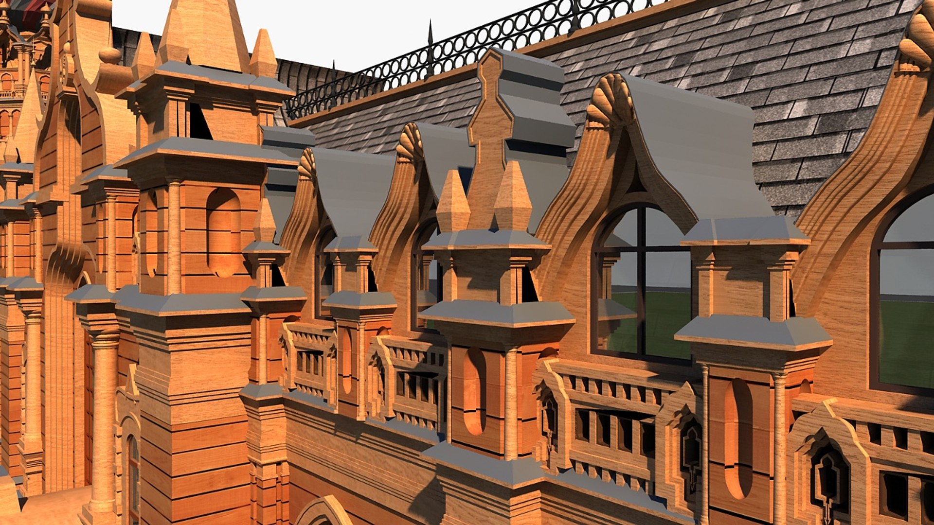 European Style Hotel 1 Model - TurboSquid 2128926