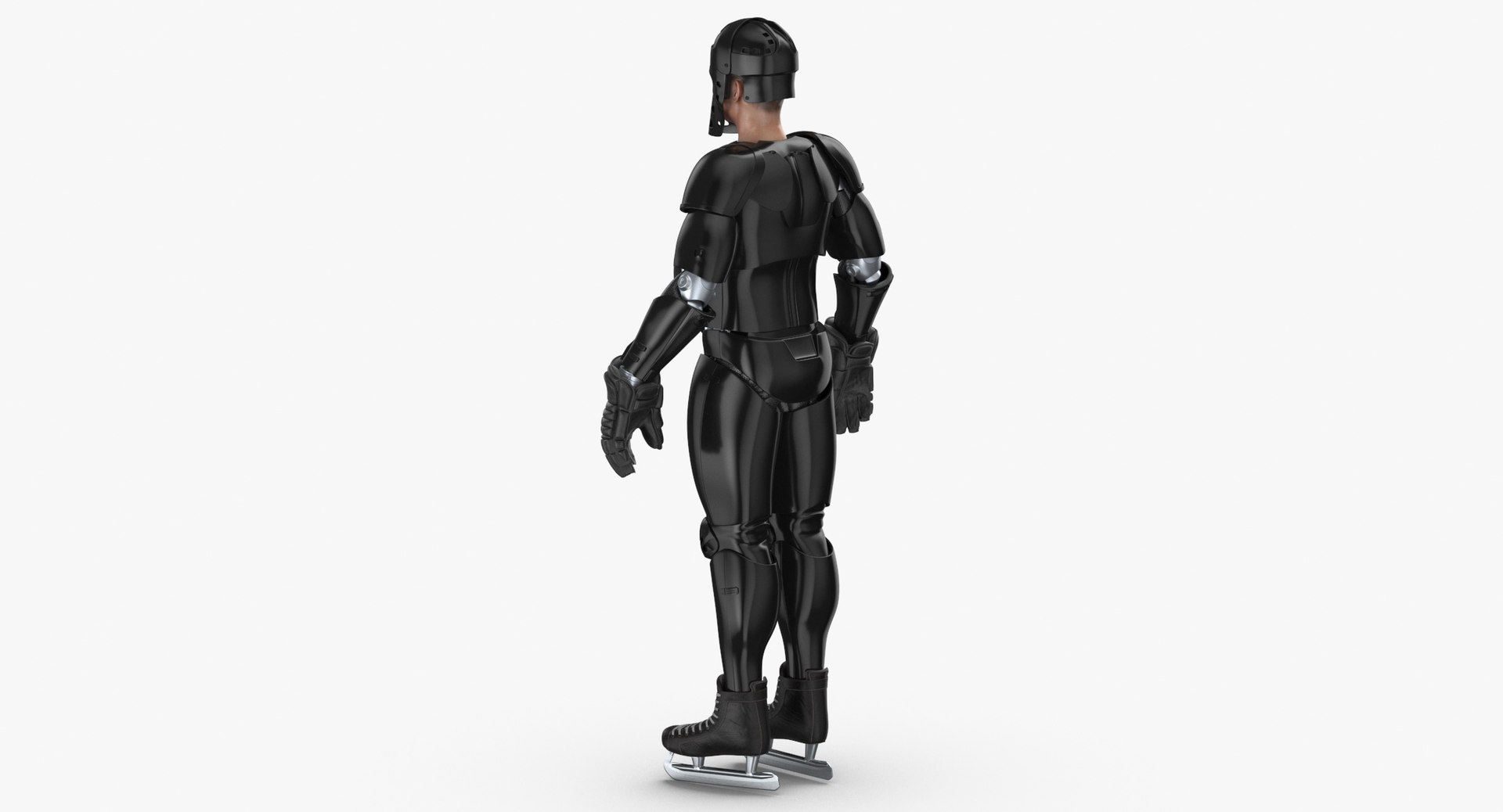 Hummanoid Hockey Player Black 3D Model - TurboSquid 1584417