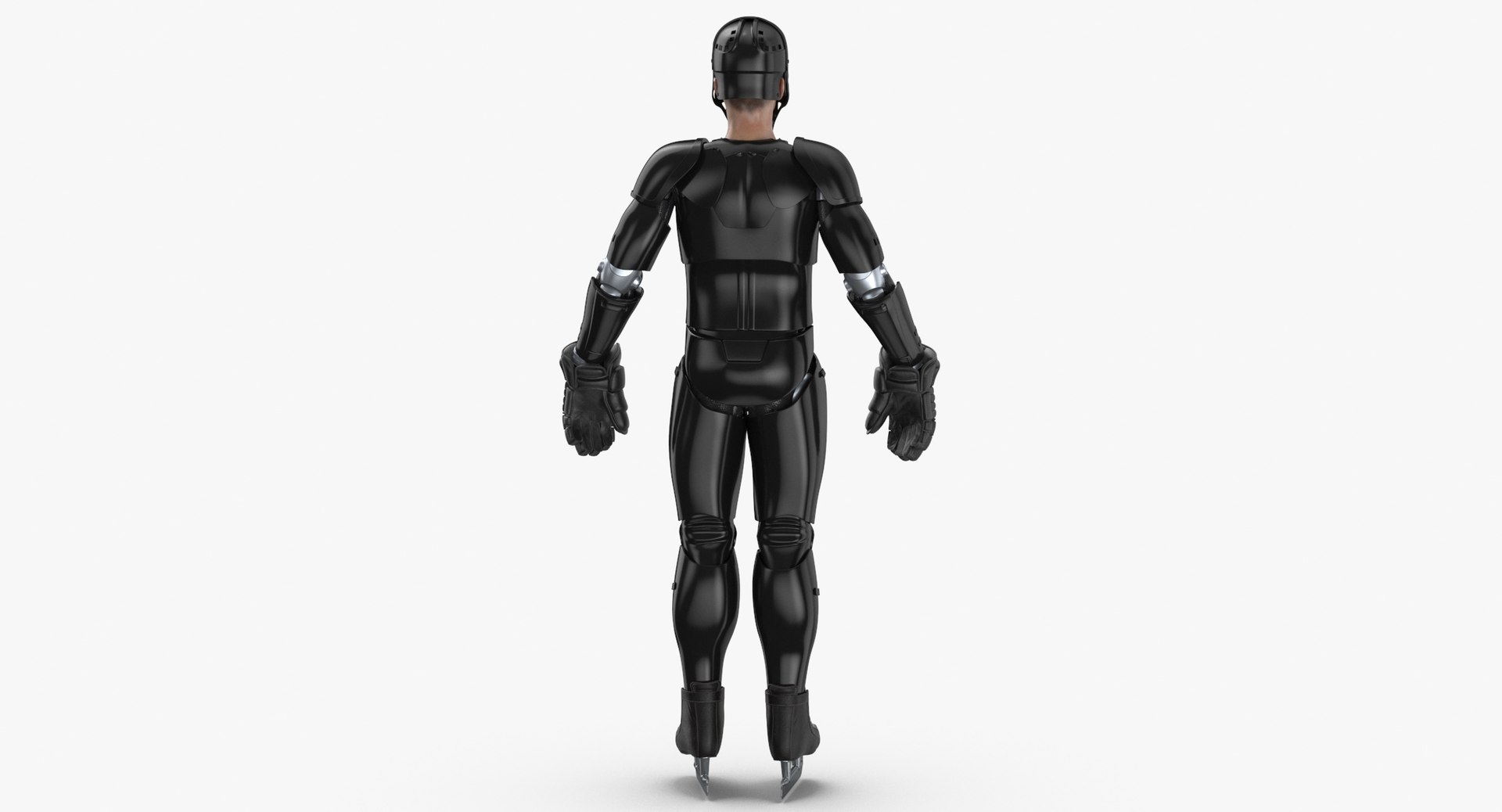 Hummanoid Hockey Player Black 3D Model - TurboSquid 1584417