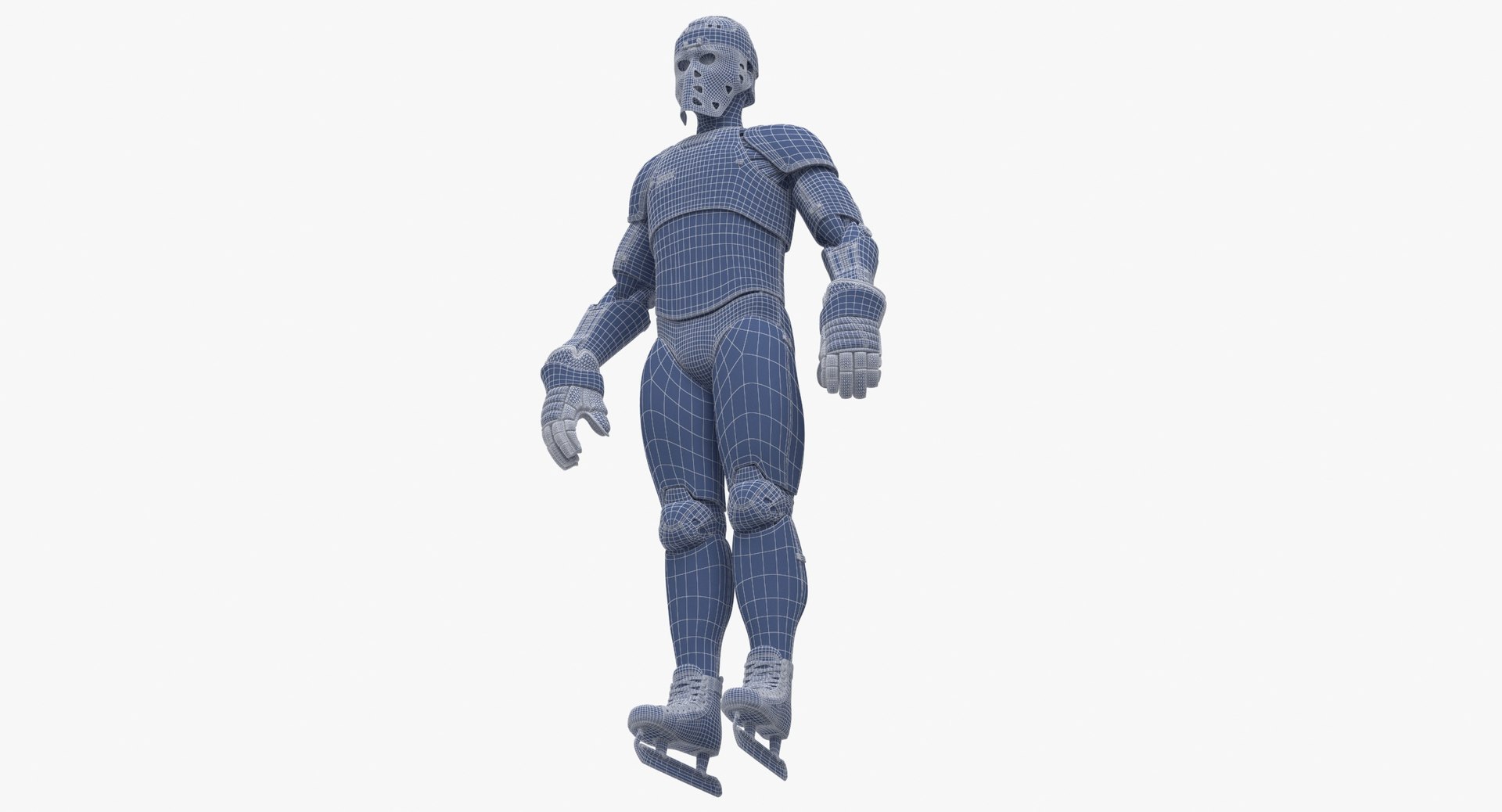 Hummanoid hockey player black 3D model - TurboSquid 1584417