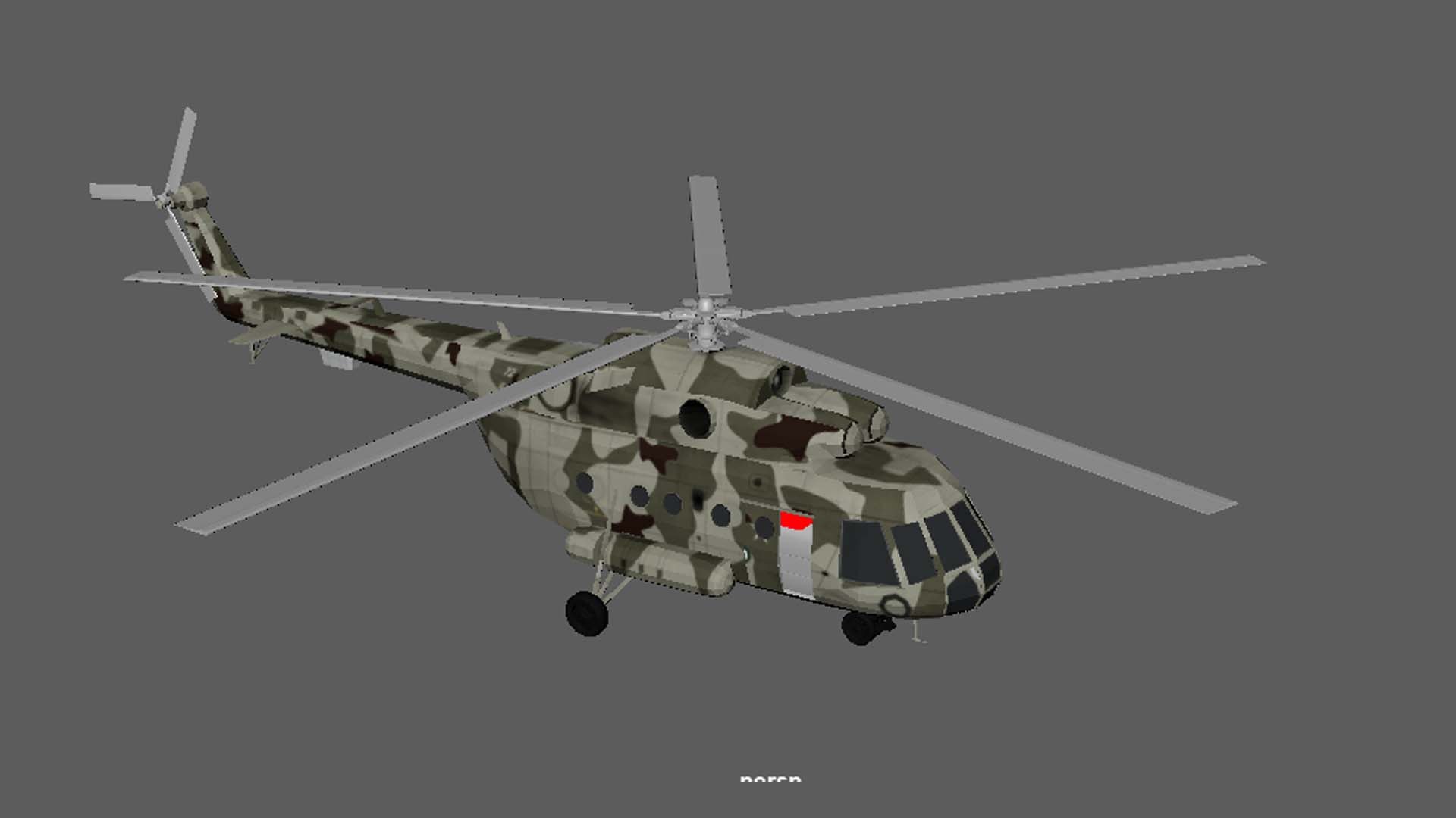 Helicopter 3D Model With Fly Animation - Game-Ready Realistic 3D Model ...