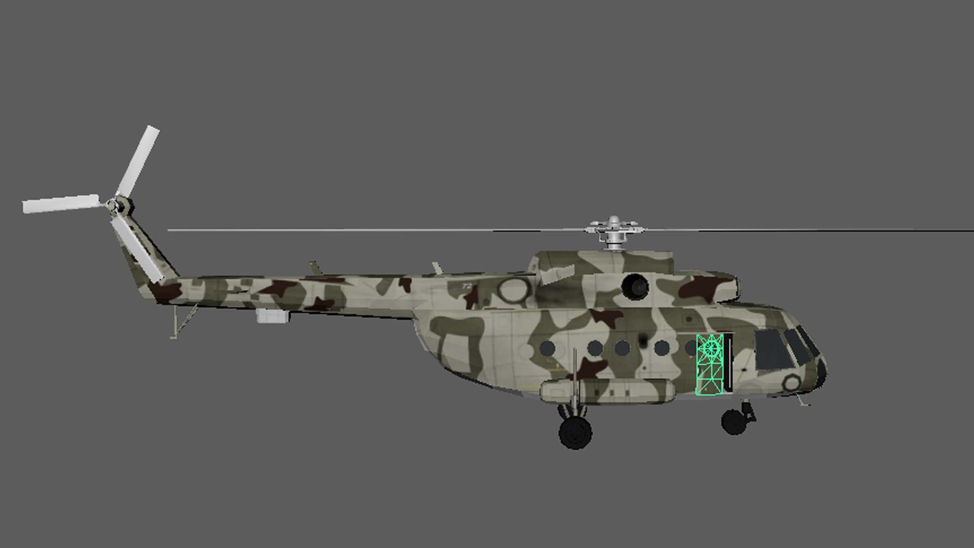 Helicopter 3D Model With Fly Animation - Game-Ready Realistic 3D Model ...