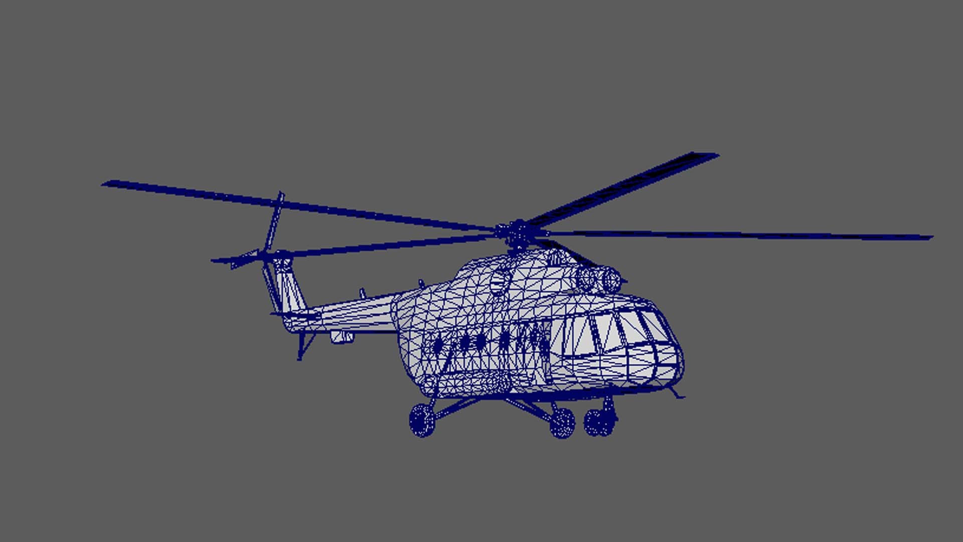 Helicopter 3D Model With Fly Animation - Game-Ready Realistic 3D Model ...