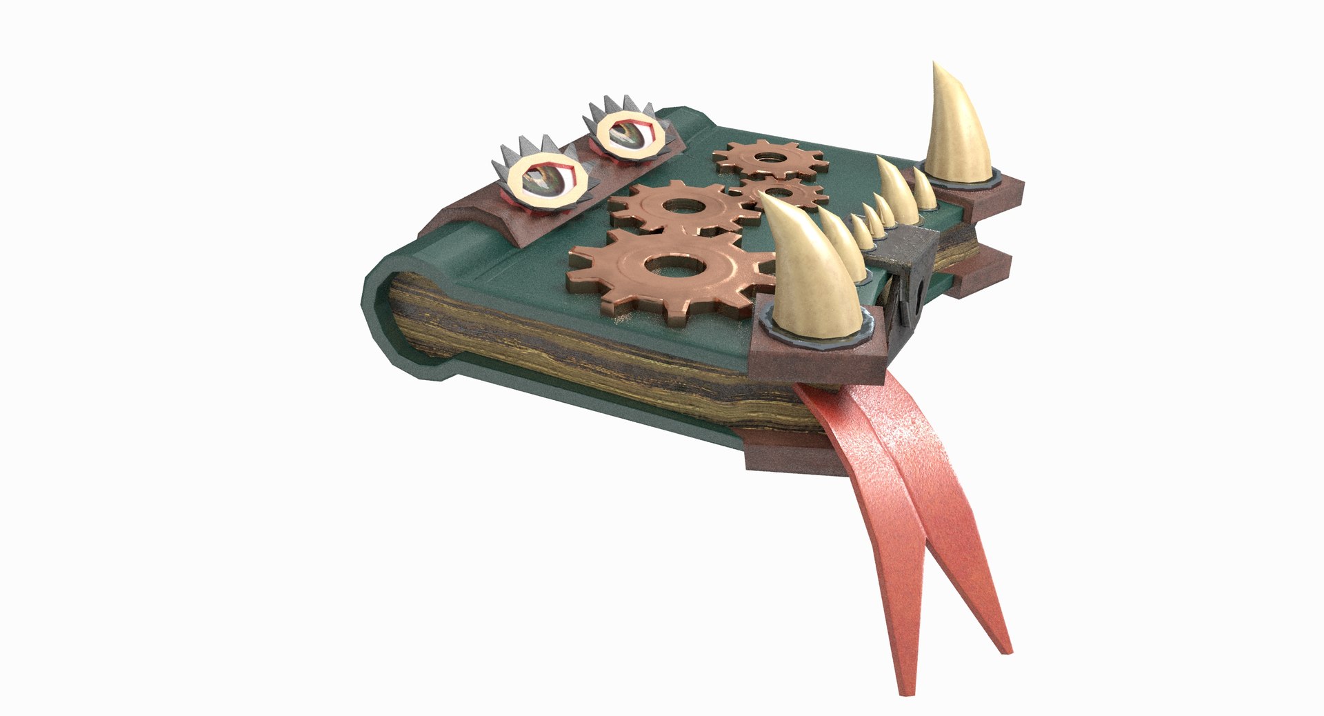 3D Toothy Book Lock - TurboSquid 1421367