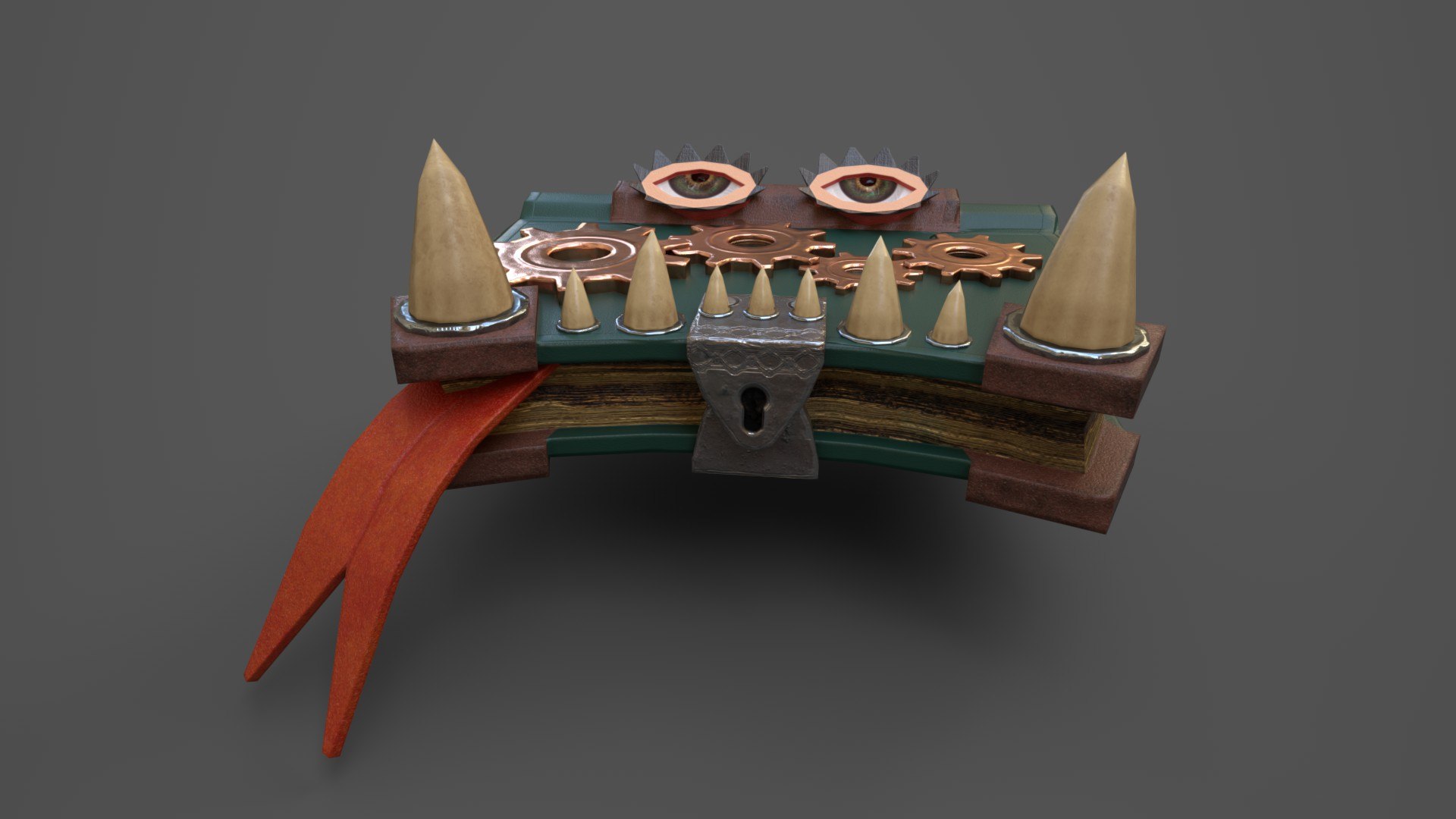 3D Toothy Book Lock - TurboSquid 1421367