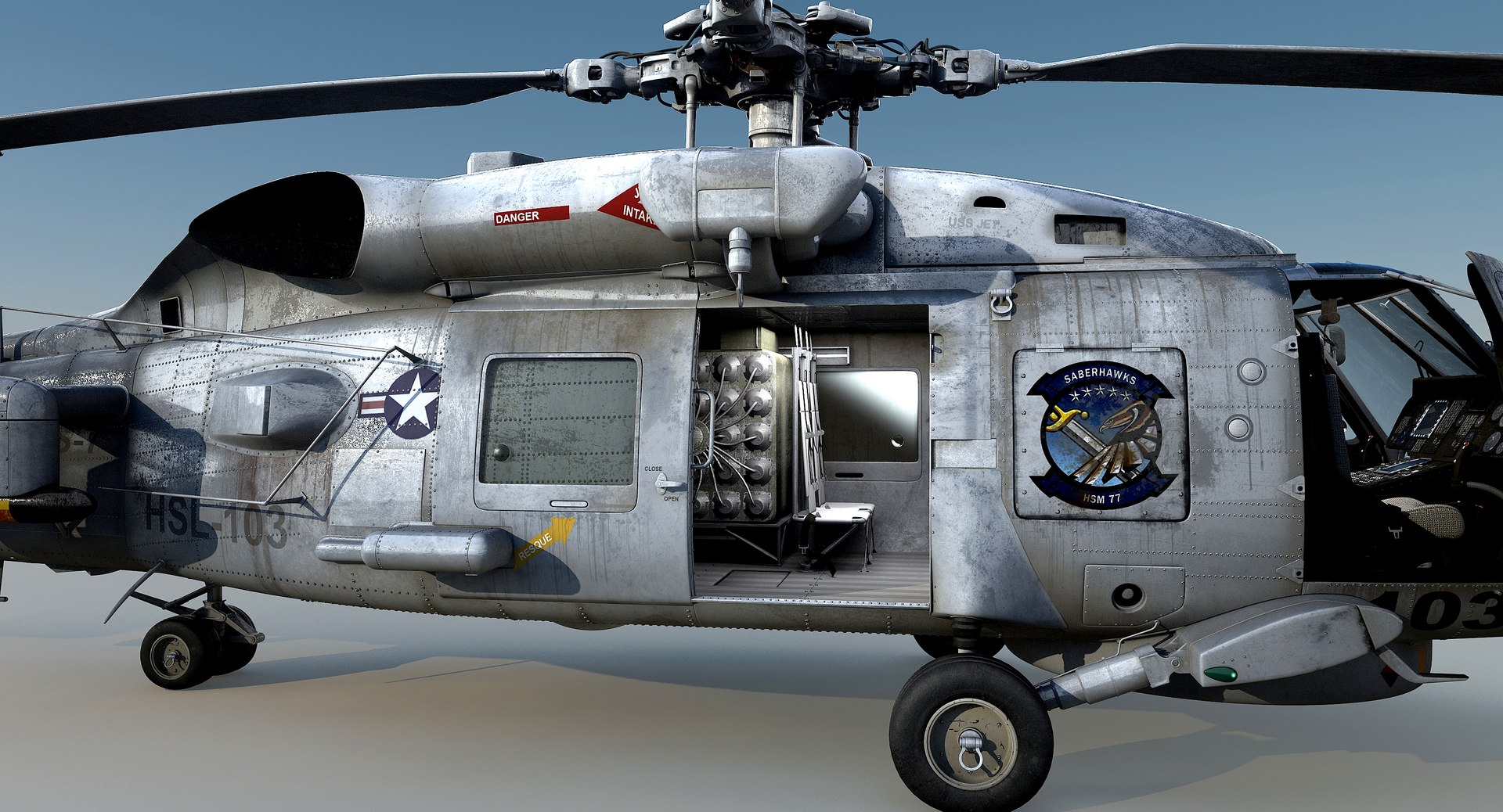 Sikorsky Sh-60b Seahawk 3d Model