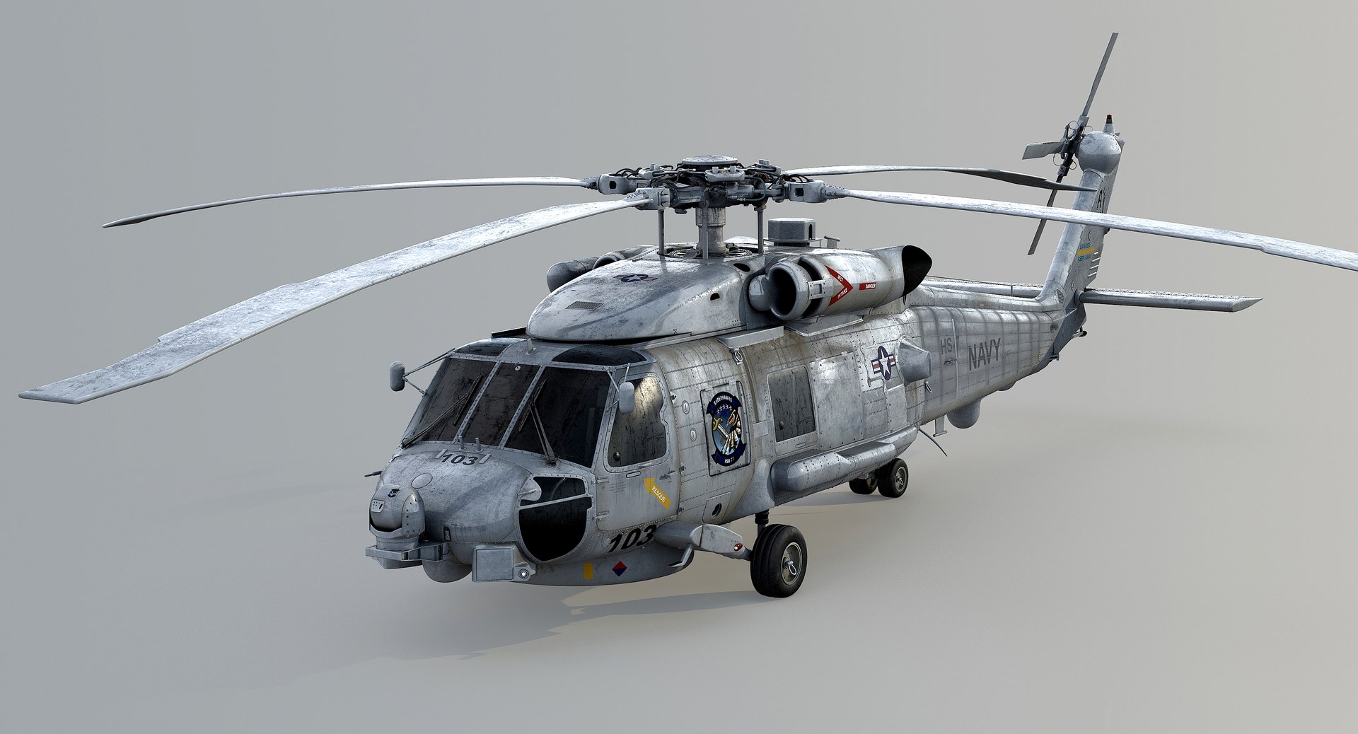 Sikorsky Sh-60b Seahawk 3d Model