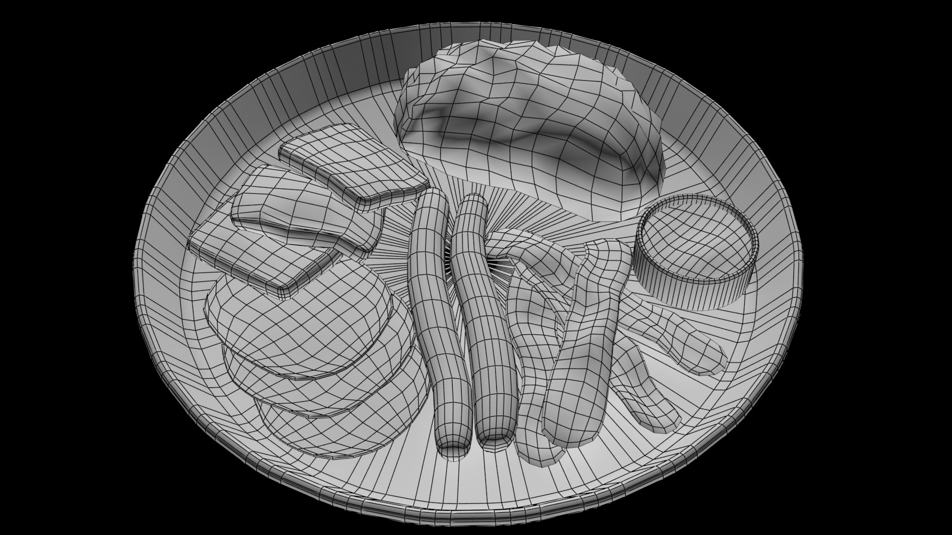3D model American Breakfast - TurboSquid 1908616