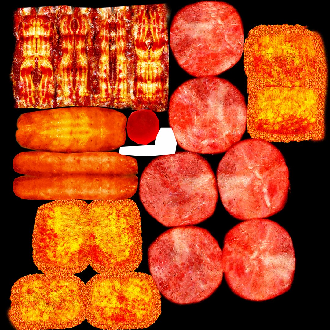 3D model American Breakfast - TurboSquid 1908616