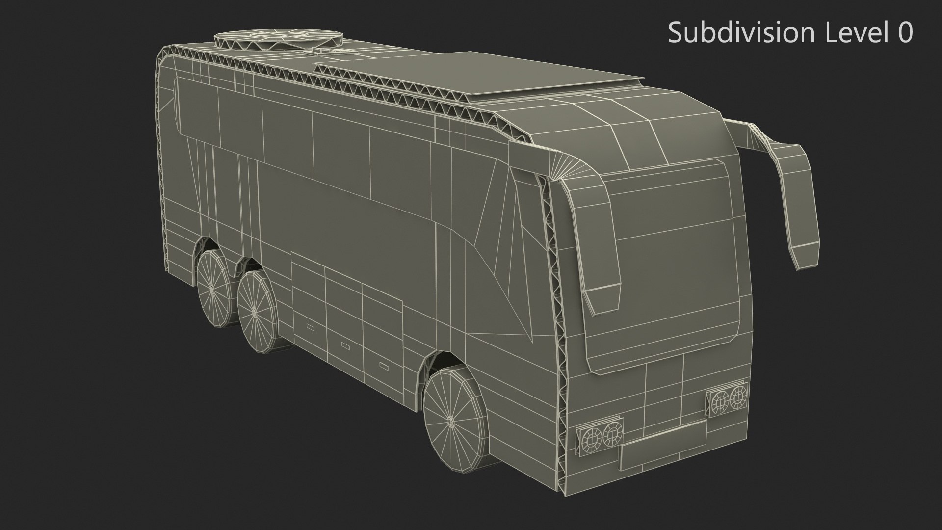 3D Model Cardboard Toy Bus - TurboSquid 2216633