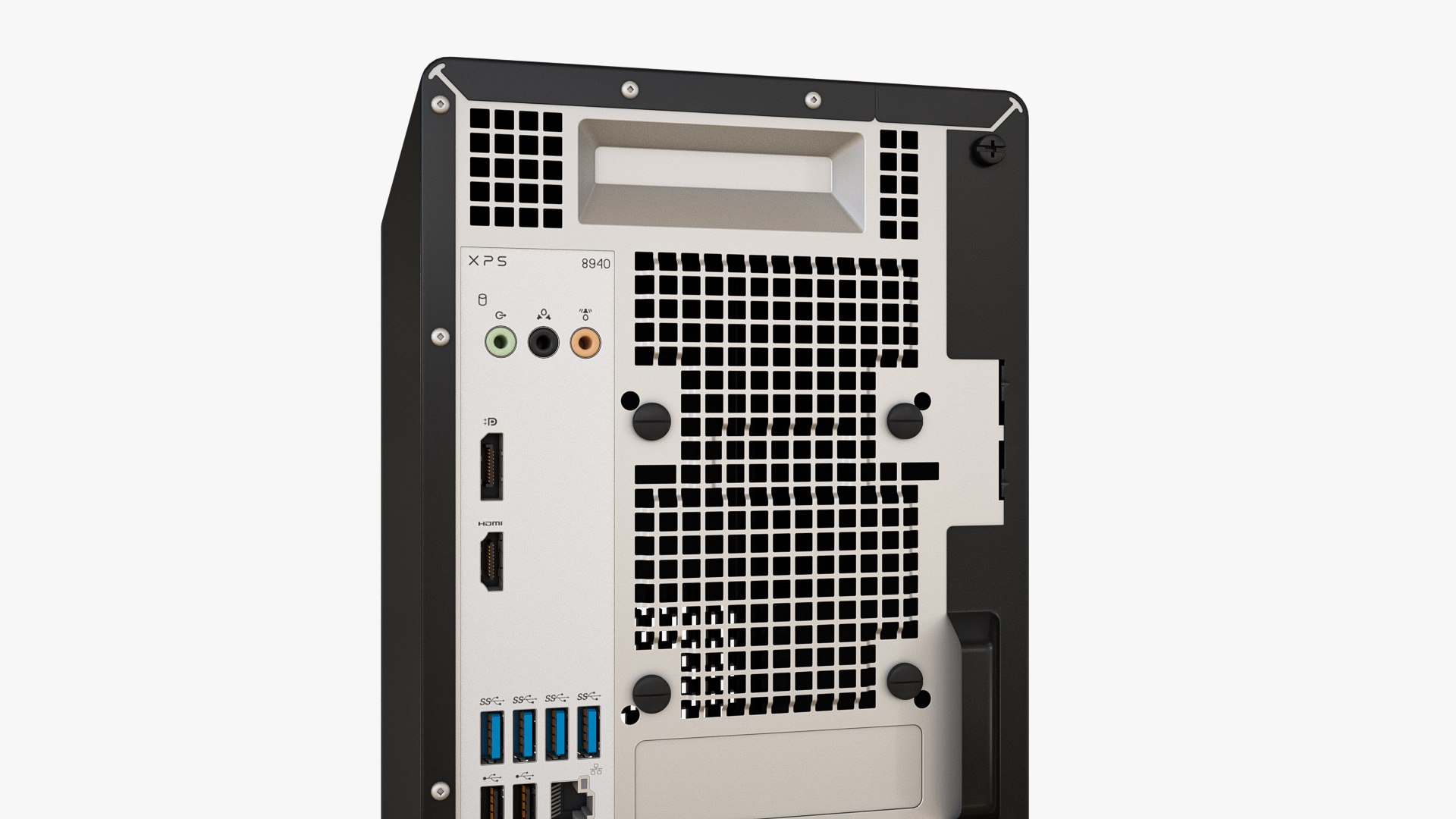 3D Model Dell XPS 8940 Desktop With Optical Drive Black - TurboSquid ...