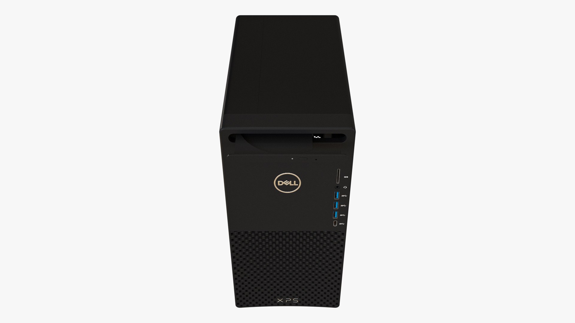 3D Model Dell XPS 8940 Desktop With Optical Drive Black - TurboSquid ...
