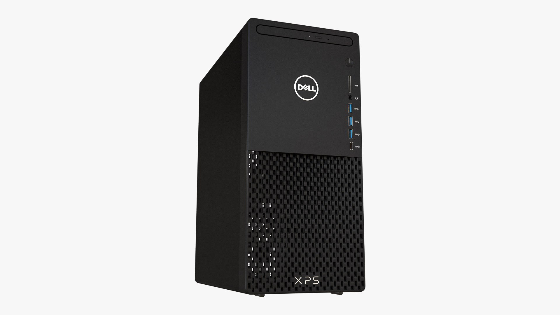 3D Model Dell XPS 8940 Desktop With Optical Drive Black - TurboSquid ...