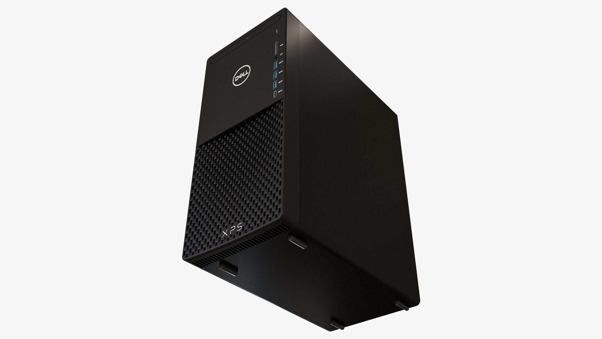 3D Model Dell XPS 8940 Desktop With Optical Drive Black - TurboSquid ...