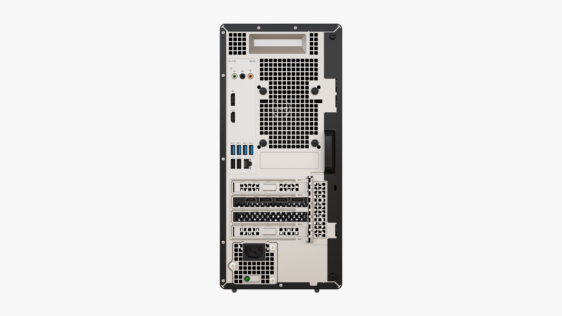 3D Model Dell XPS 8940 Desktop With Optical Drive Black - TurboSquid ...