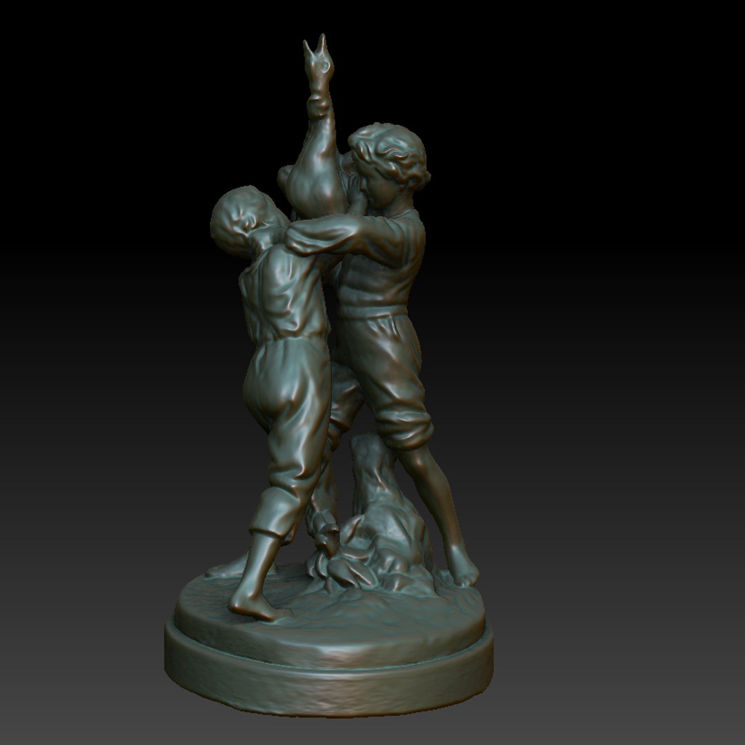 3d statue boys