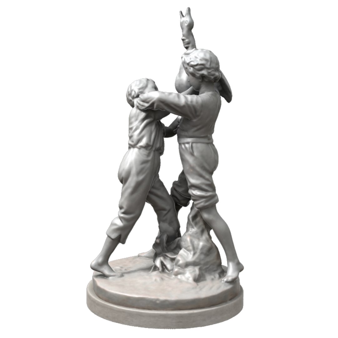 3d statue boys