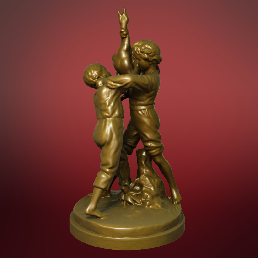 3d statue boys