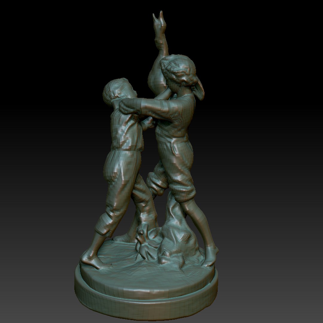 3d statue boys