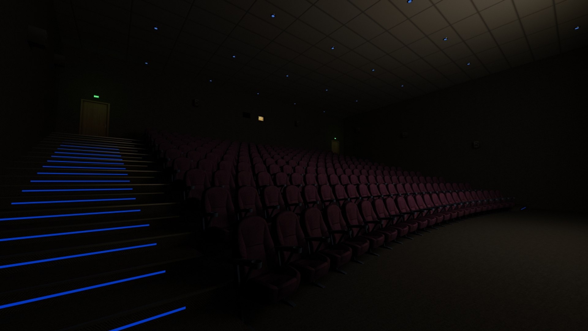 3D Cinema Interior - TurboSquid 1202155