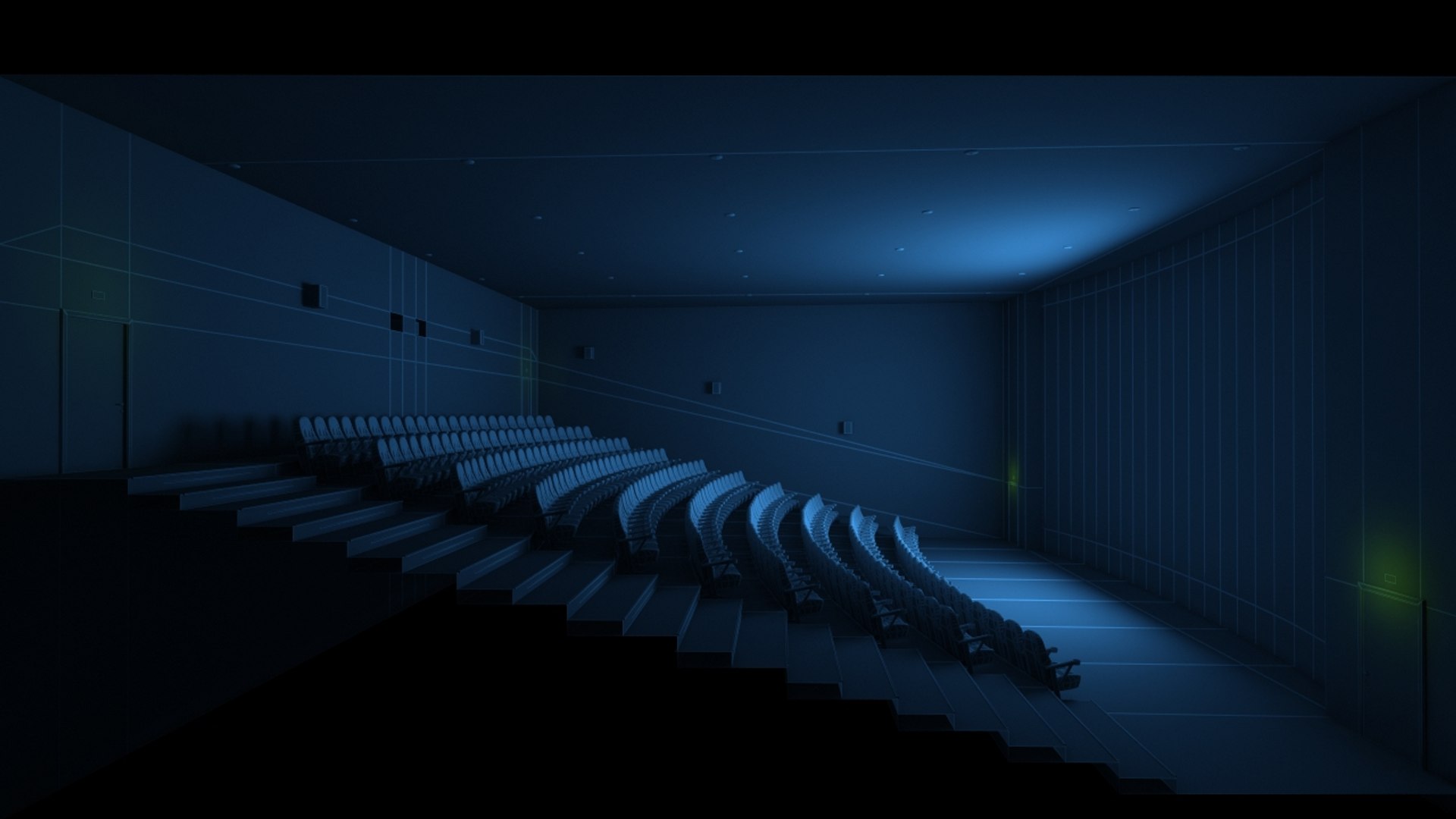 3D Cinema Interior - TurboSquid 1202155