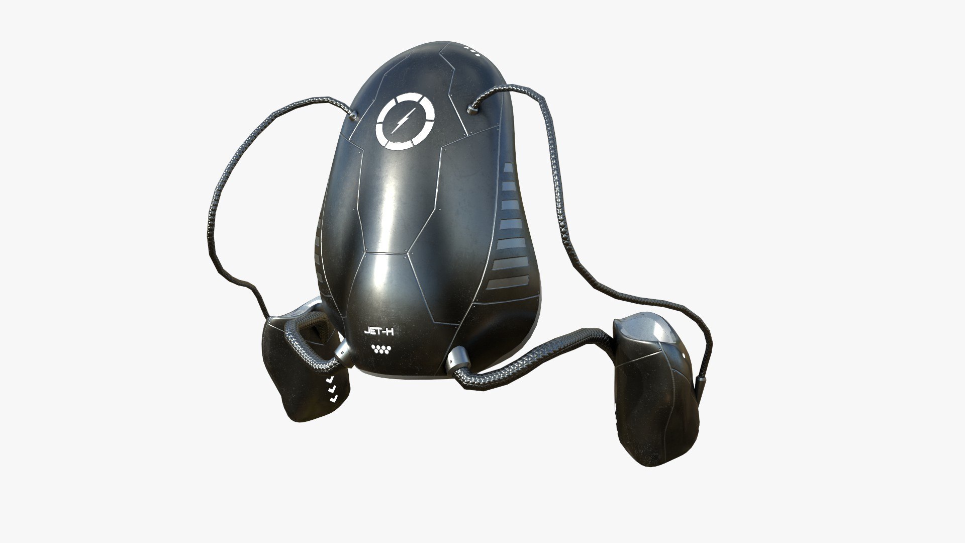 3D Model Jetpack H06 Dark Steel - SciFi Character Design - TurboSquid 1967485