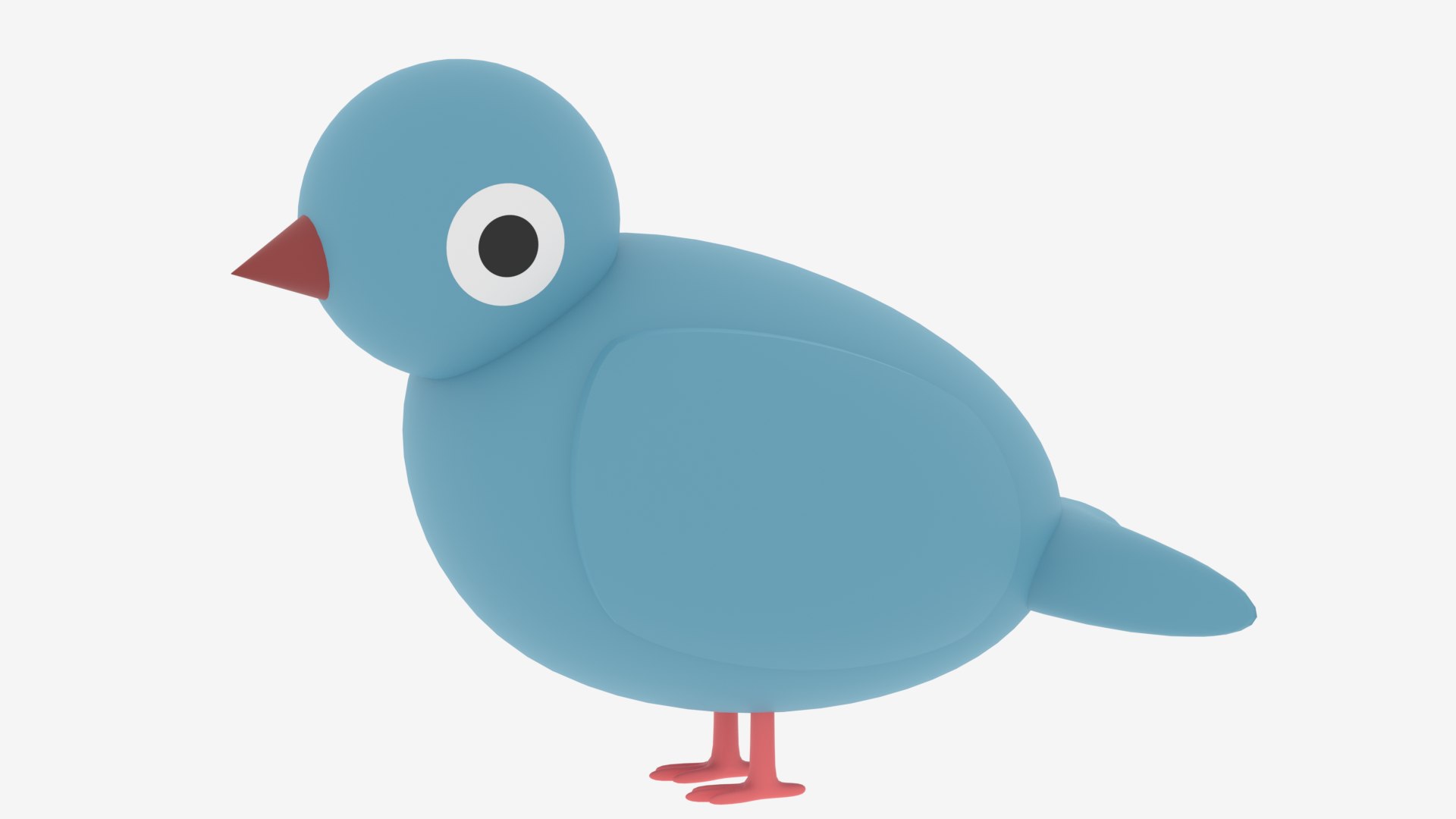 3D Cartoon Cute Bird - TurboSquid 1837799