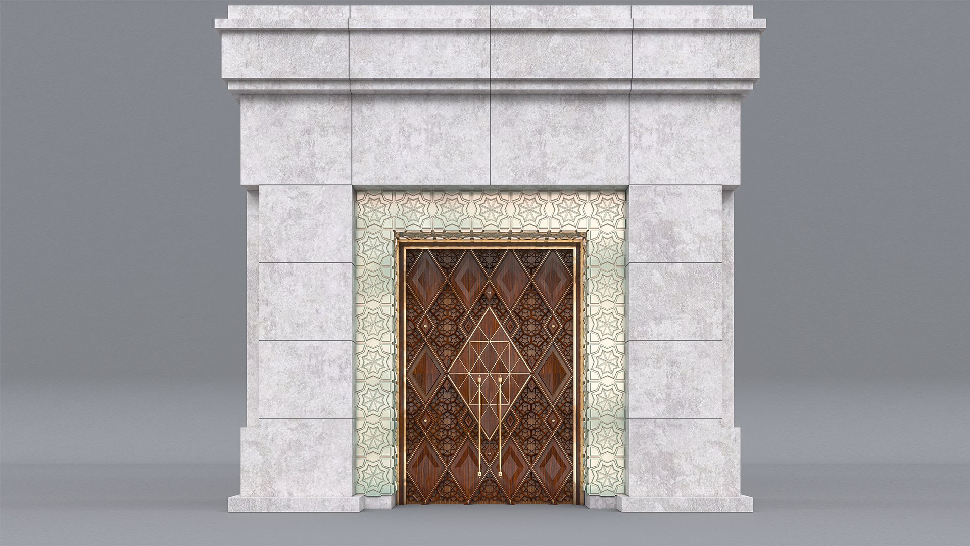 3D Oriental Gate Model - TurboSquid 2181992